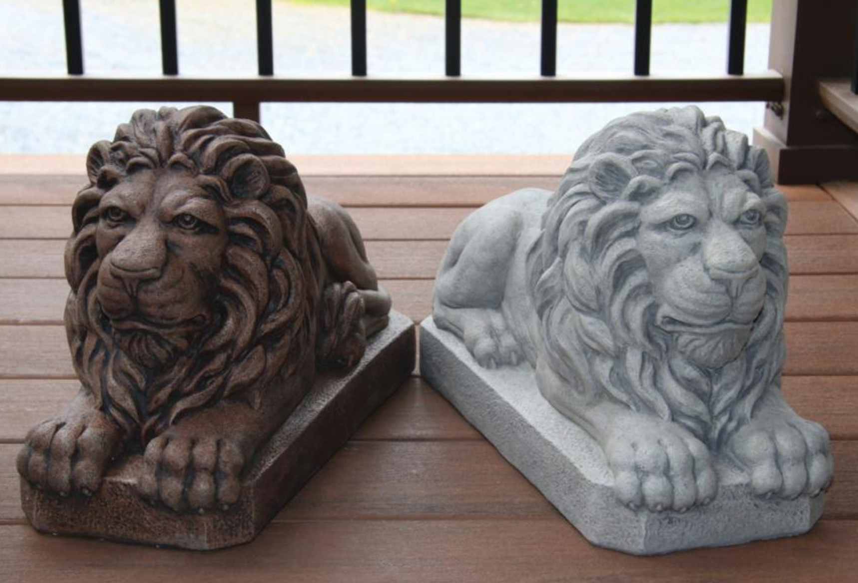 Small Laydown Lion – Massarelli Lawn Ornaments